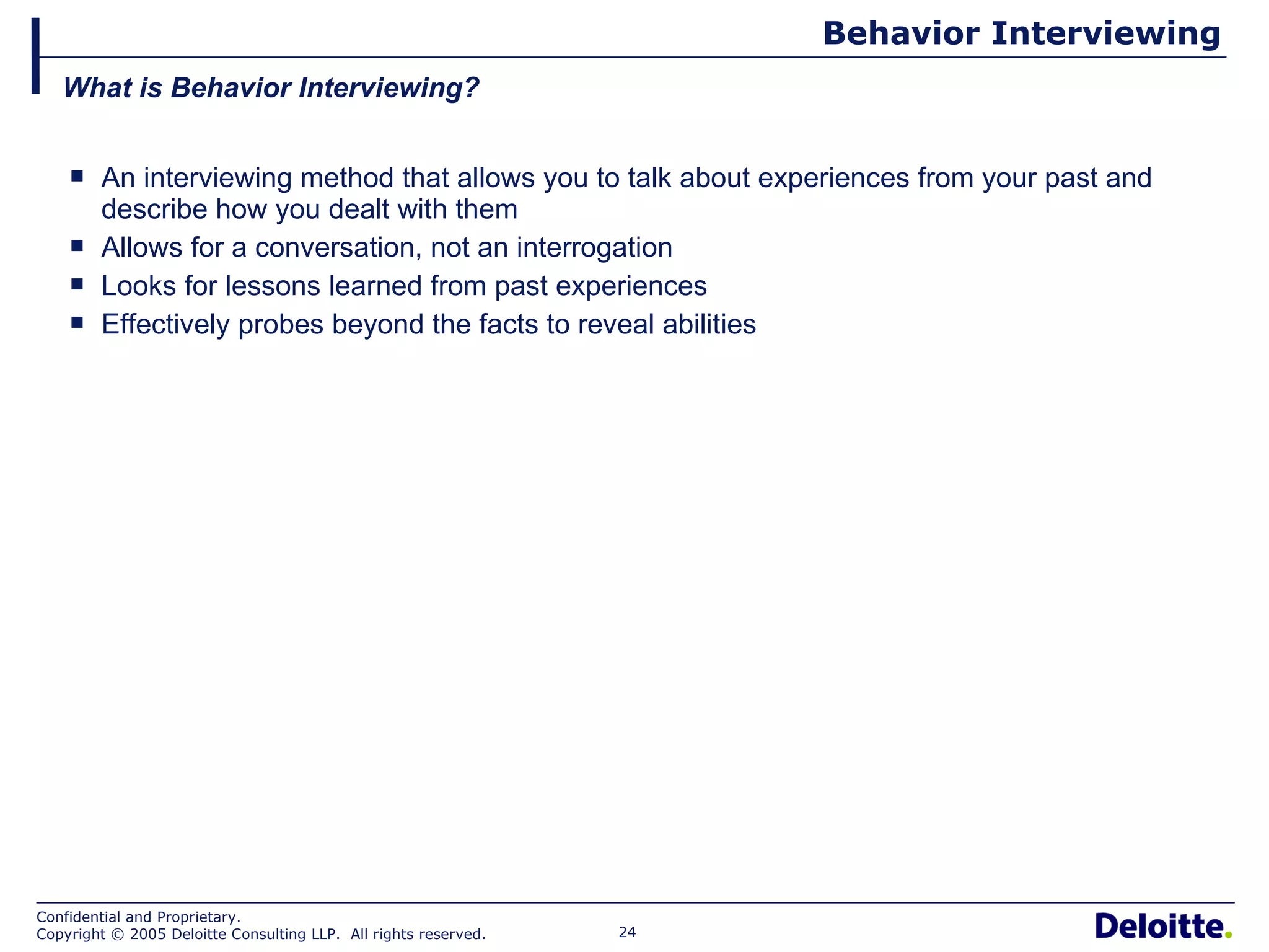 Deloittecaseinterview | PPT