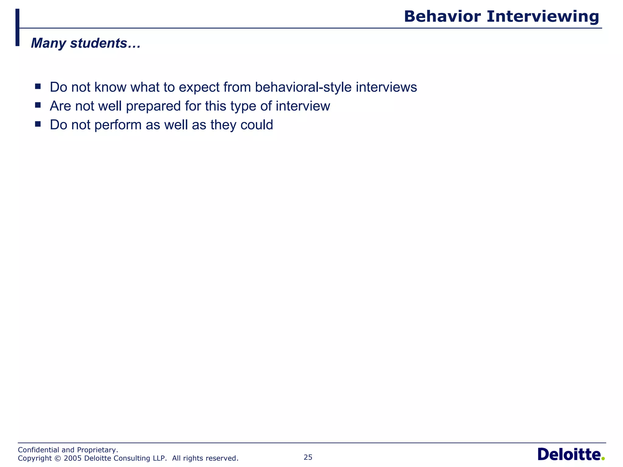 Deloittecaseinterview | PPT