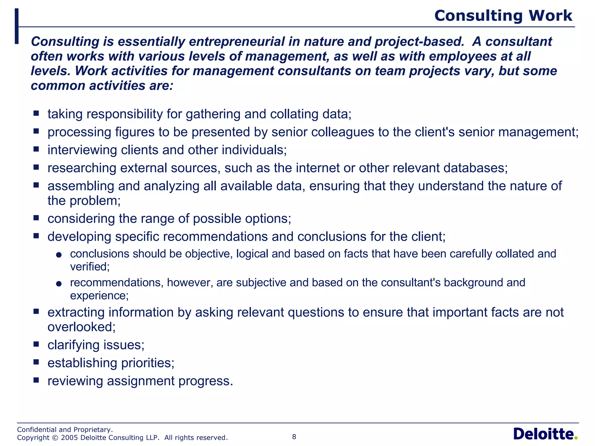 Deloittecaseinterview | PPT