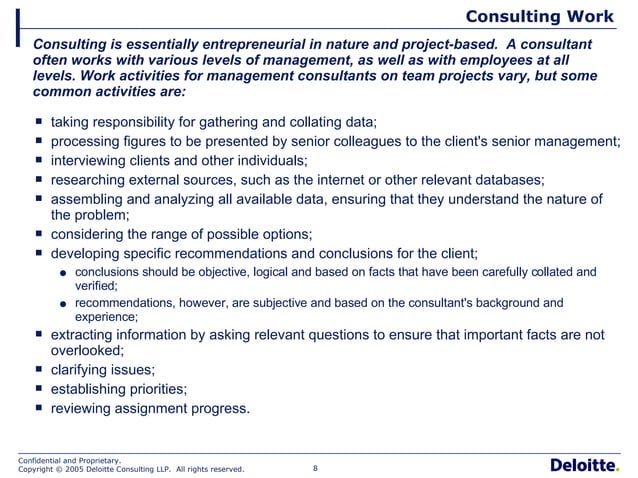 Deloittecaseinterview | PPT