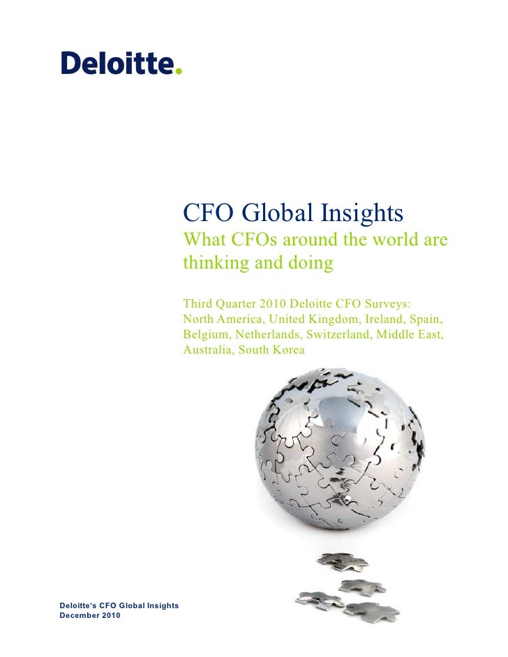 Deloitte CFO Global Insights