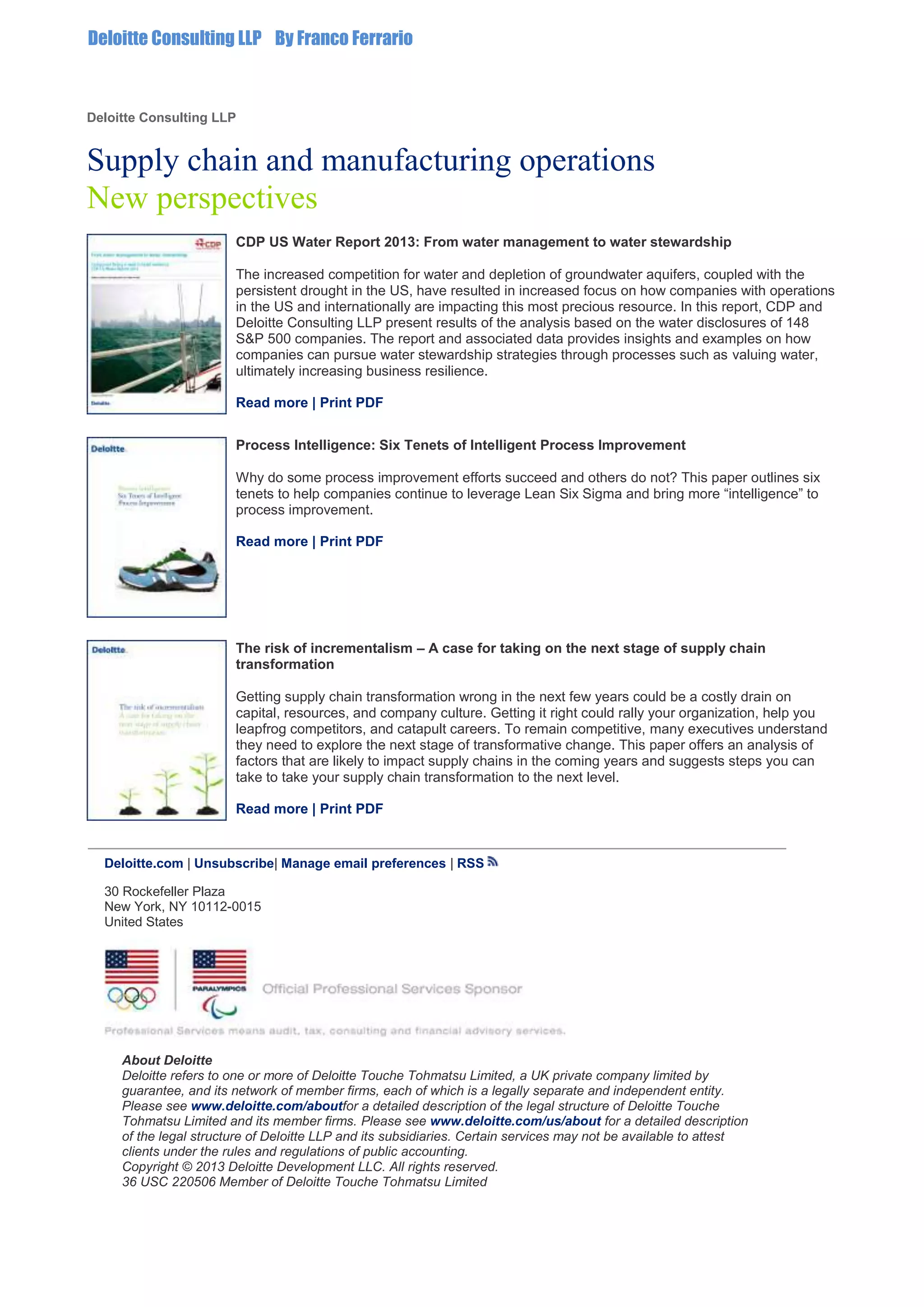 Deloitte consulting LLP | PDF