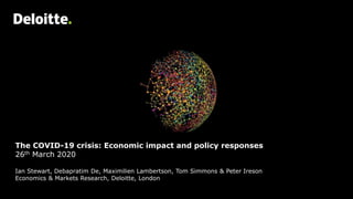 The COVID-19 crisis: Economic impact and policy responses | PPTX ...
