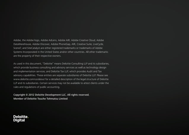 Deloitte digital marketing | PDF | Management Consulting Industry ...