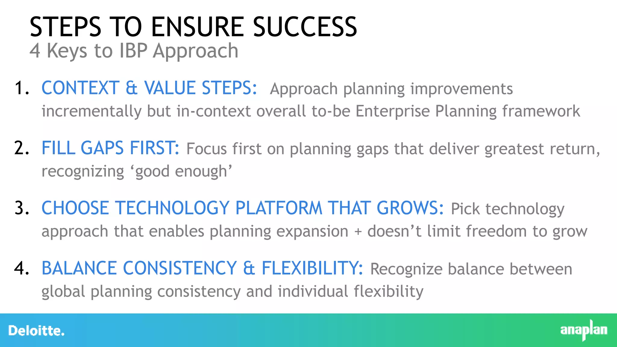 Next-generation integrated business planning: The Deloitte Perspective ...