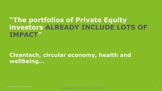 Impact investing study in the private equity field | PDF
