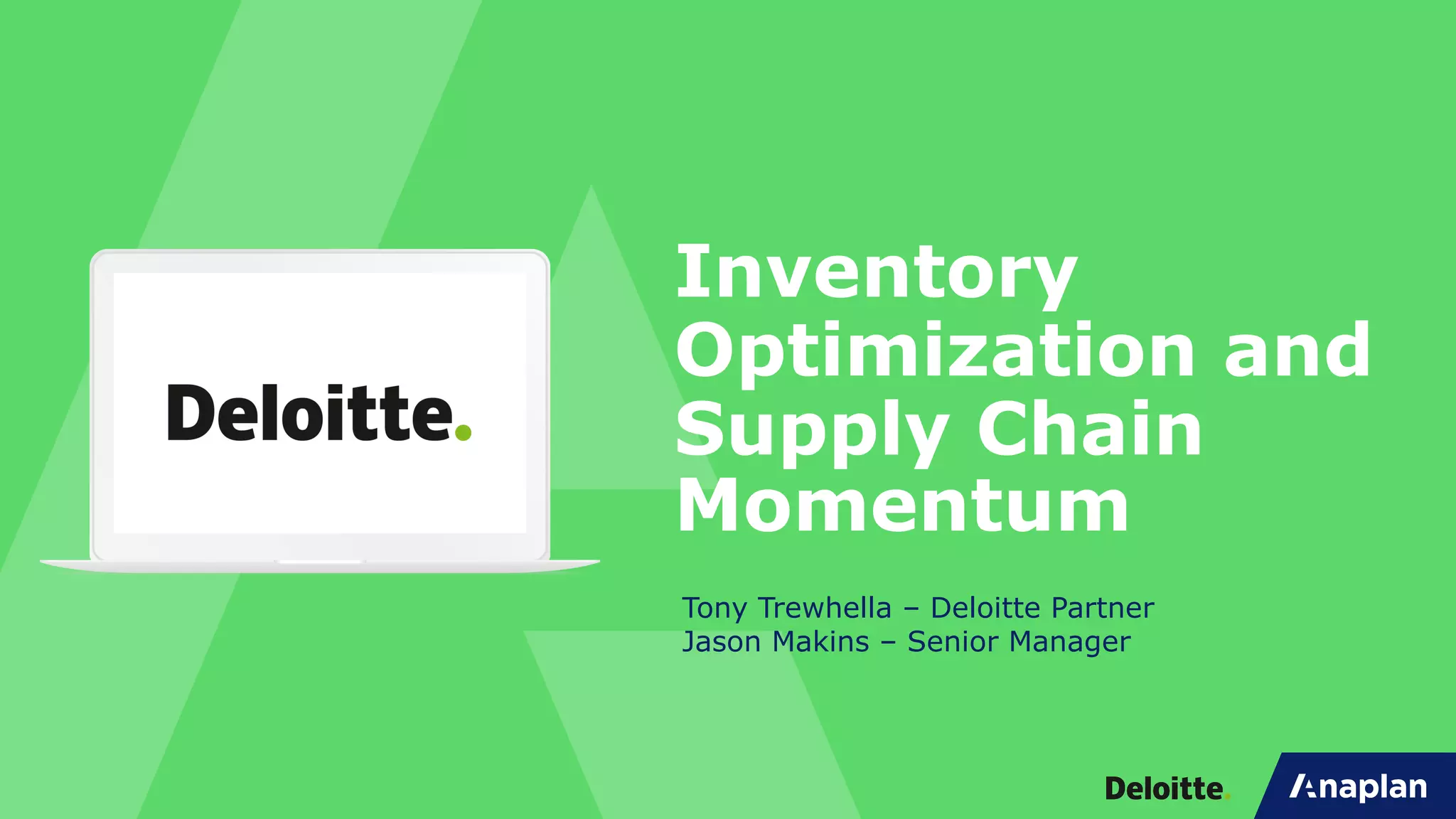 Connecting Supply Chain & Finance around Inventory Optimization with ...