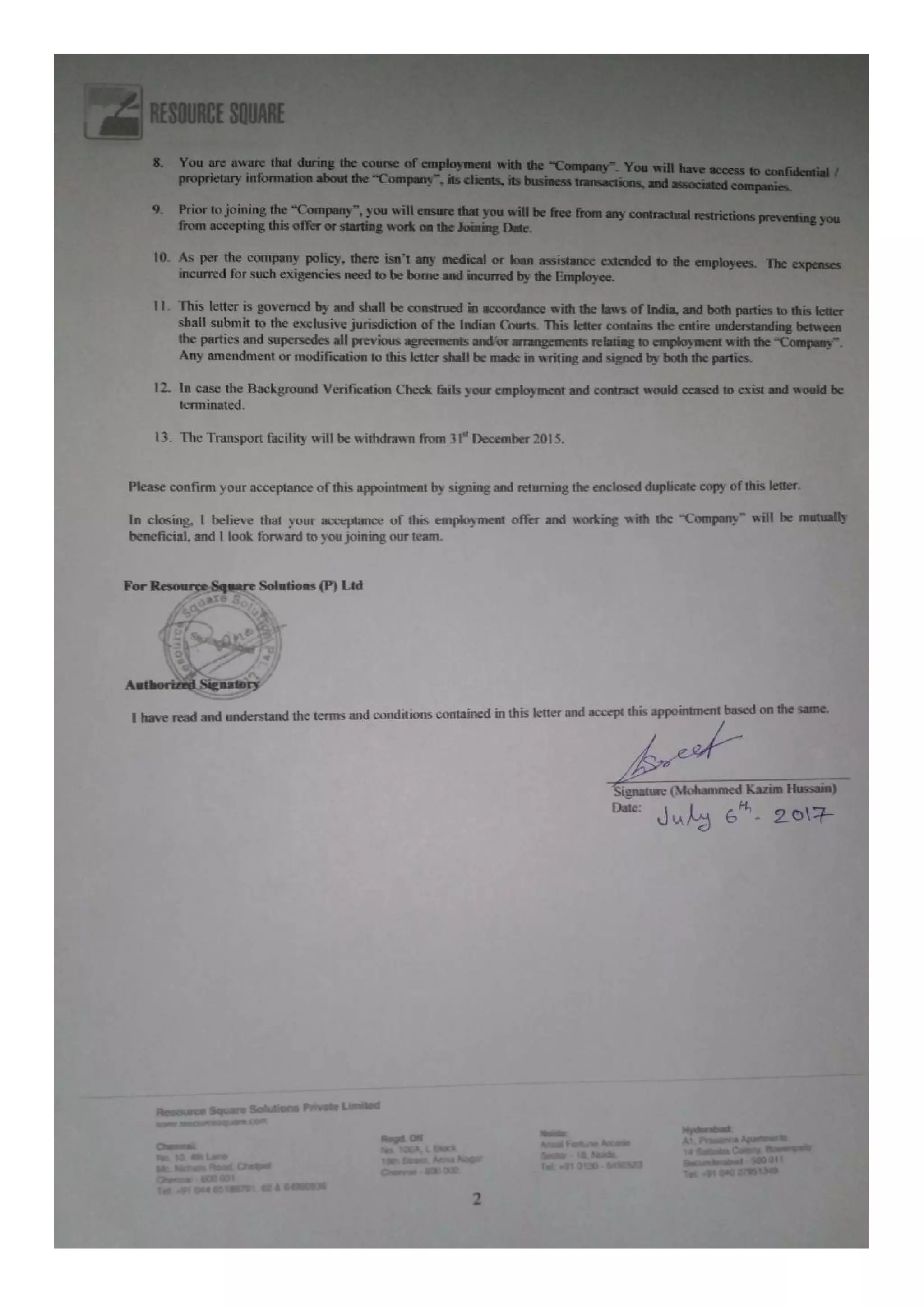 Deloitte offer | PDF