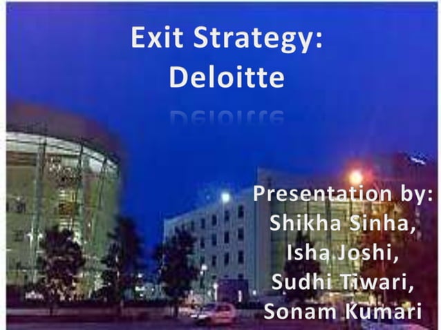 Deloitte presentation | PPT