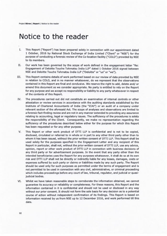 Deloitte Investigation Report | PDF | Free Download