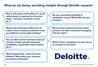 Deloitte Social Crm IMME Congres V2 | PDF