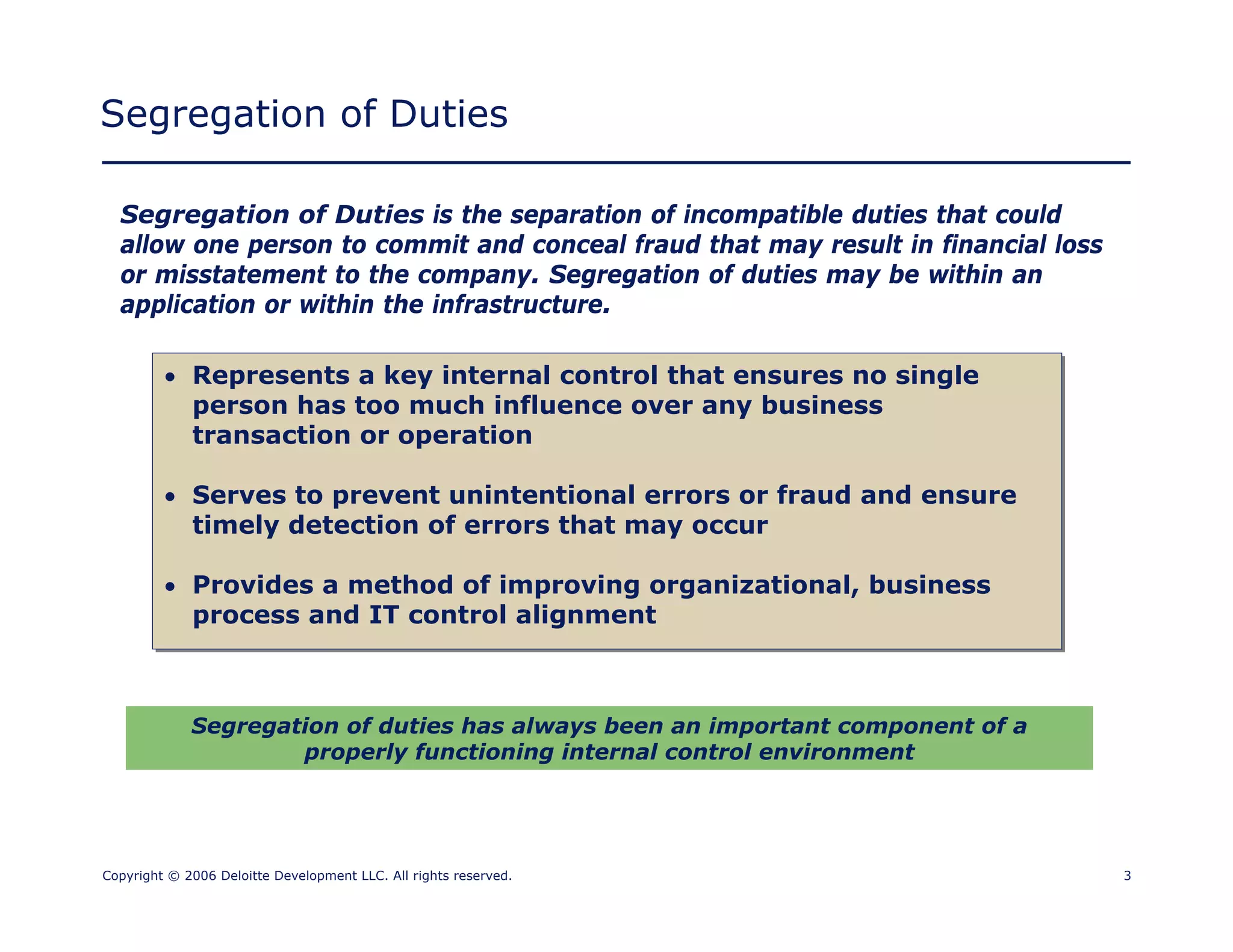 Segregation of Duties Solutions | PDF