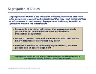 Segregation of Duties Solutions | PDF
