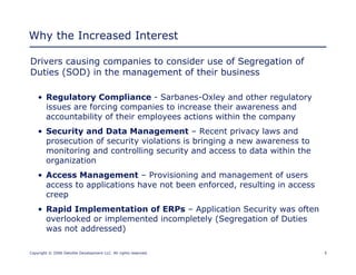 Segregation of Duties Solutions | PDF