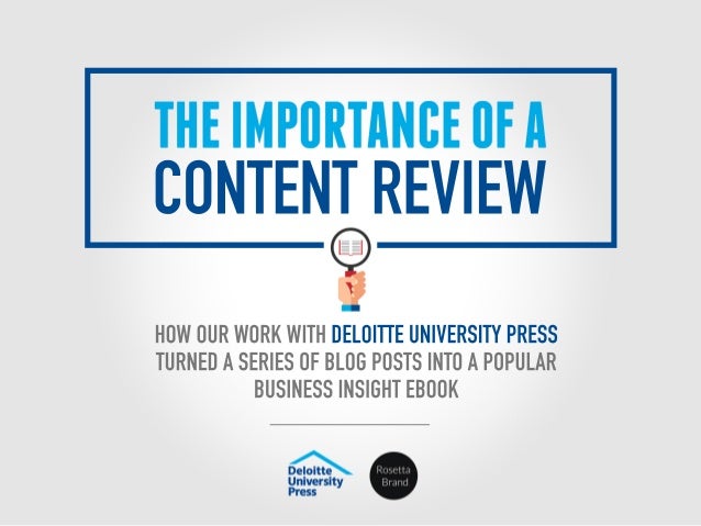 The Importance of a Content Review