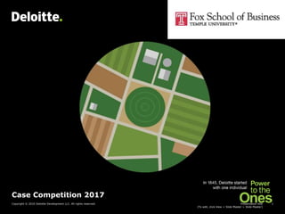 Deloitte USDRD Case Competition 2017 | PPT