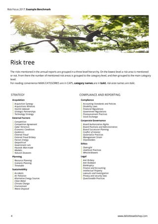Deloitte webshop example Risk report benchmark company vs peers | PDF ...