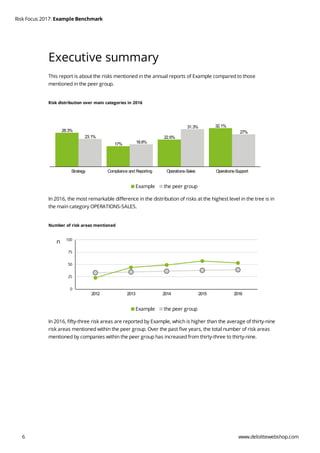 Deloitte webshop example Risk report benchmark company vs peers | PDF ...