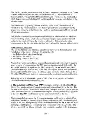 Independent Review of Hydrological Issues: Deloro Mine Site | PDF