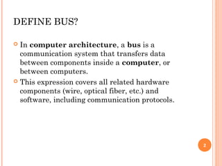 Different type of buses | PPT