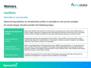 Ethical Conflicts in Estate Administration and Planning | PPTX