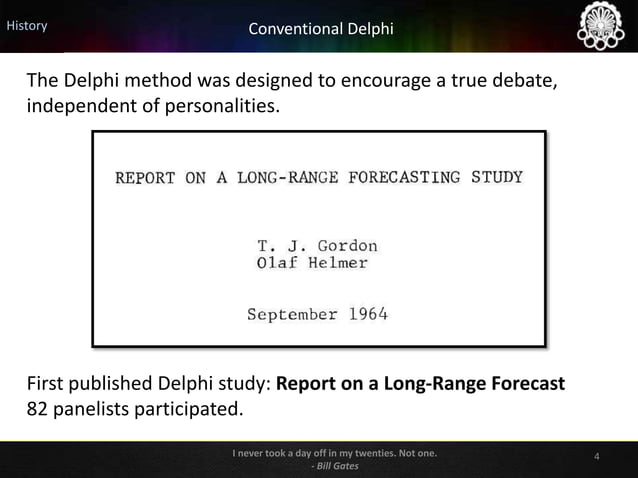 Delphi Method in Foresight | PPT