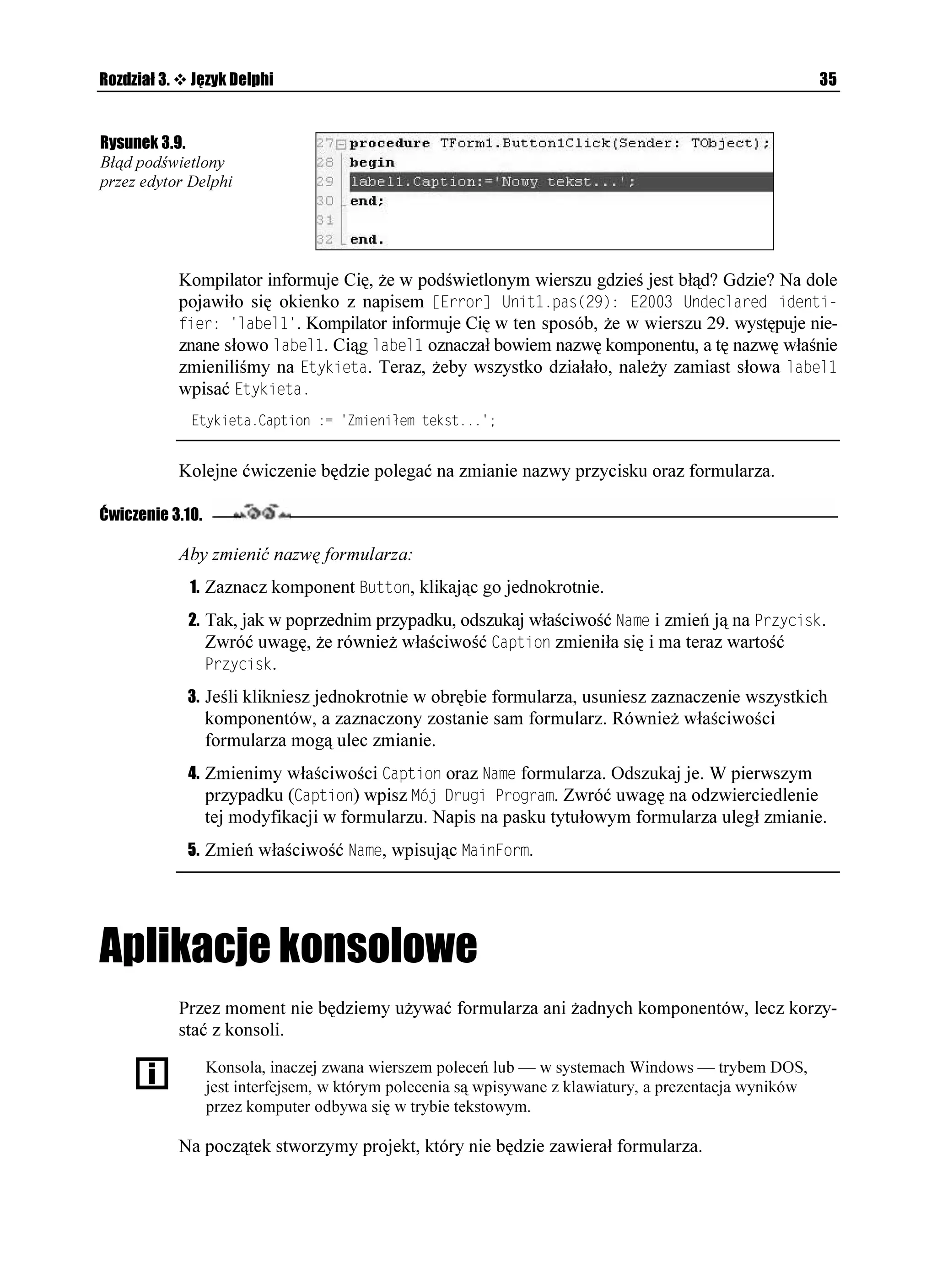 Delphi 2005. Ćwiczenia praktyczne | PDF