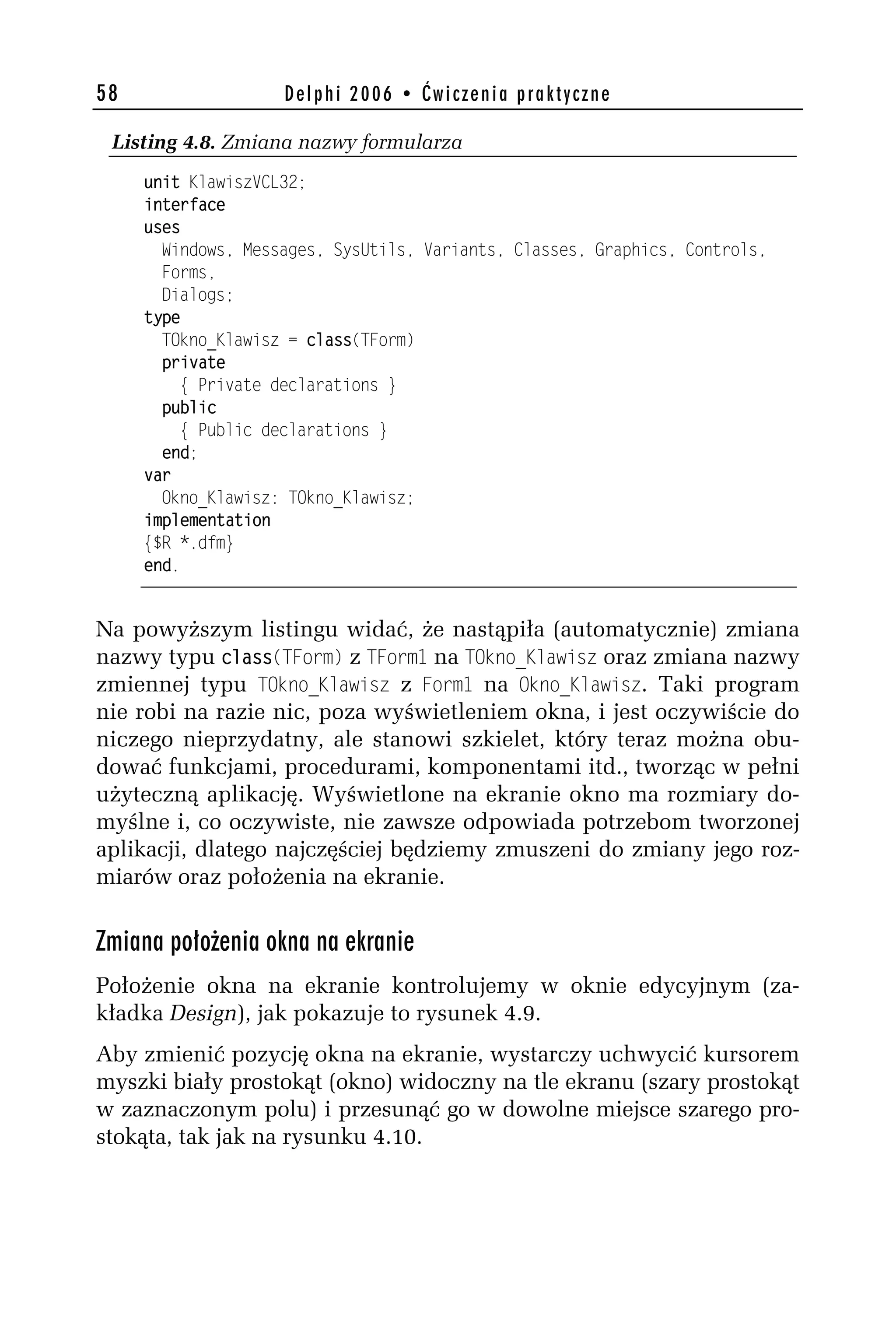 Delphi 2006. Ćwiczenia praktyczne | PDF