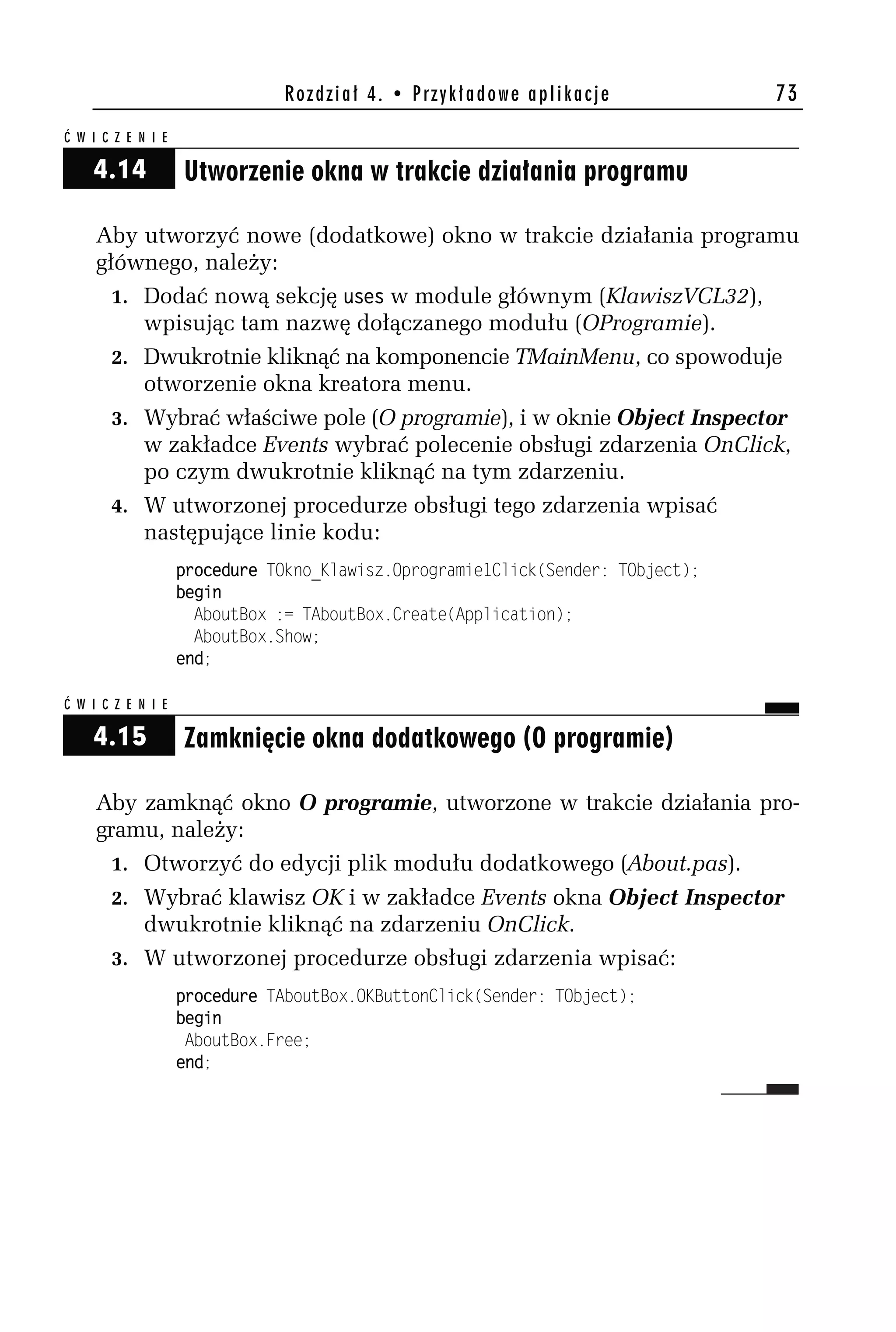 Delphi 2006. Ćwiczenia praktyczne | PDF