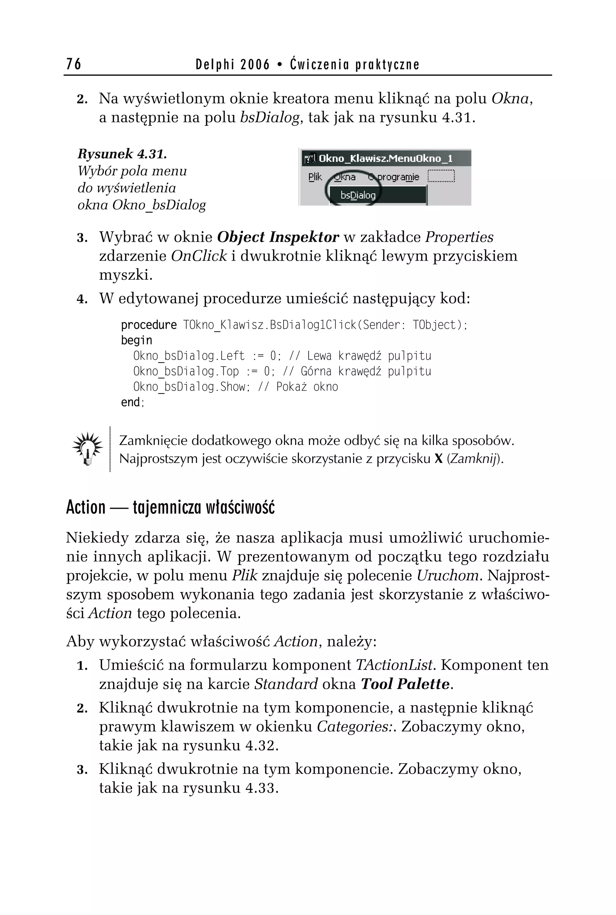Delphi 2006. Ćwiczenia praktyczne | PDF