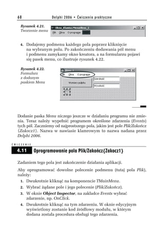 Delphi 2006. Ćwiczenia praktyczne | PDF