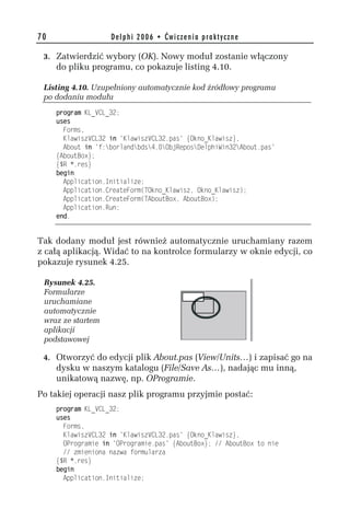 Delphi 2006. Ćwiczenia praktyczne | PDF