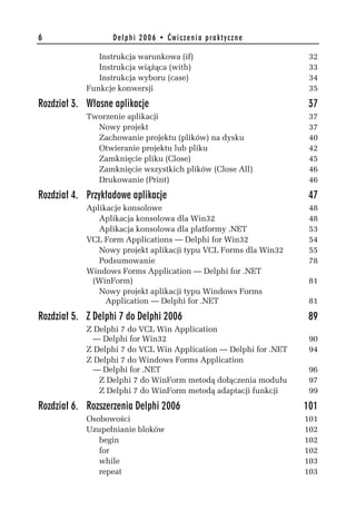 Delphi 2006. Ćwiczenia praktyczne | PDF