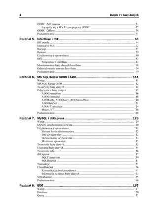Delphi 7 i bazy danych | PDF | Databases | Computer Software and Applications