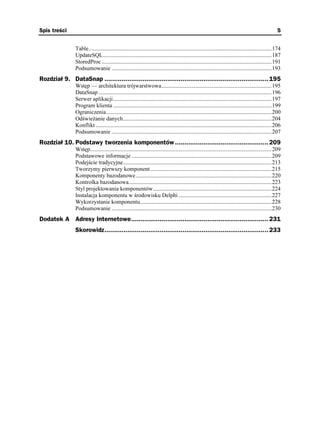 Delphi 7 i bazy danych | PDF | Databases | Computer Software and Applications