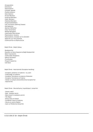 Delphi ornek | PDF