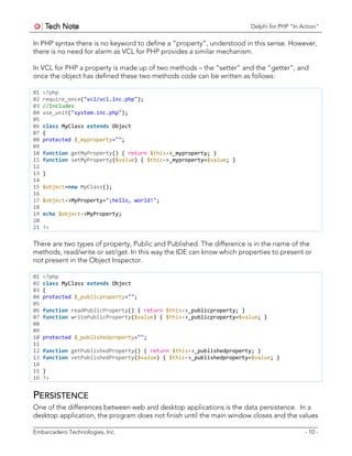 Delphi for PHP “In Action” | PDF