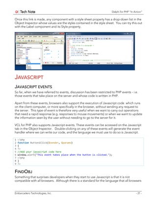 Delphi for PHP “In Action” | PDF