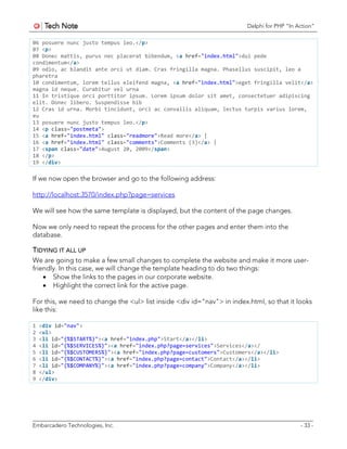 Delphi for PHP “In Action” | PDF