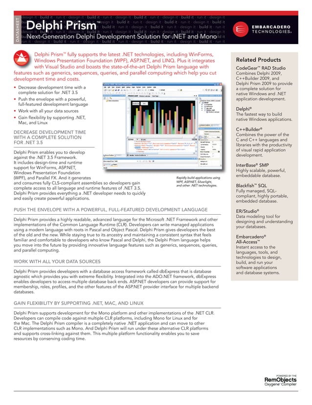 Delphi Prism Datasheet 2009 | PDF