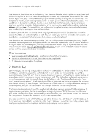 Top Ten Reasons to Upgrade from Delphi 7 | PDF