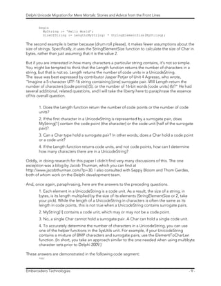 Delphi unicode-migration | PDF