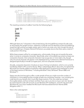 Delphi unicode-migration | PDF
