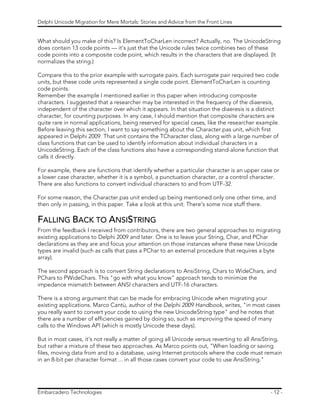 Delphi unicode-migration | PDF