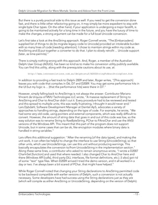 Delphi unicode-migration | PDF