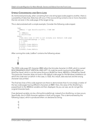 Delphi unicode-migration | PDF