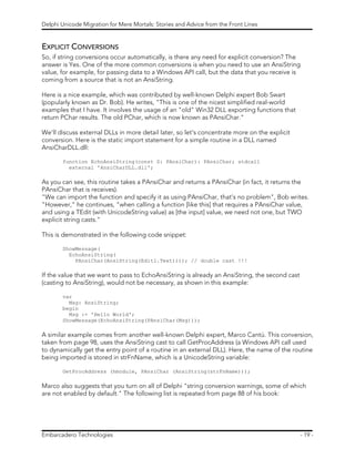 Delphi unicode-migration | PDF