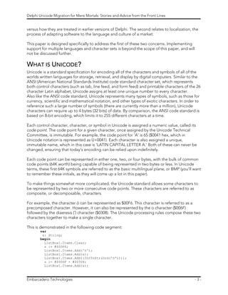 Delphi unicode-migration | PDF