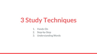 3 Types of Study Techniques | PPT