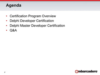 Delphi Certification | PPT
